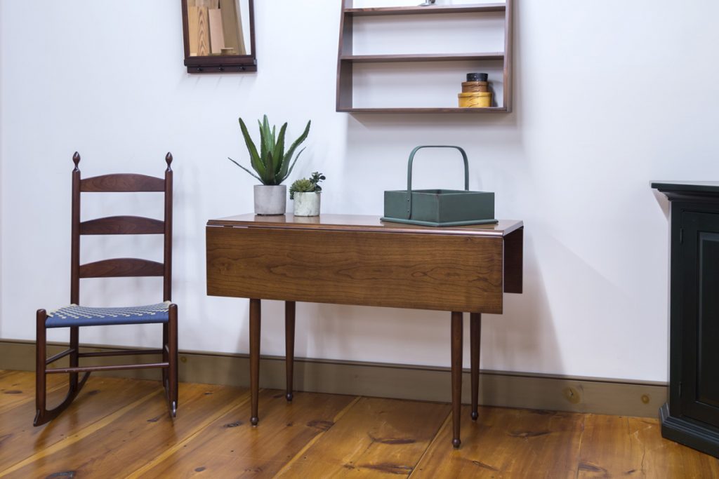 2 Drawer Drop-leaf Table - Shaker Shoppe