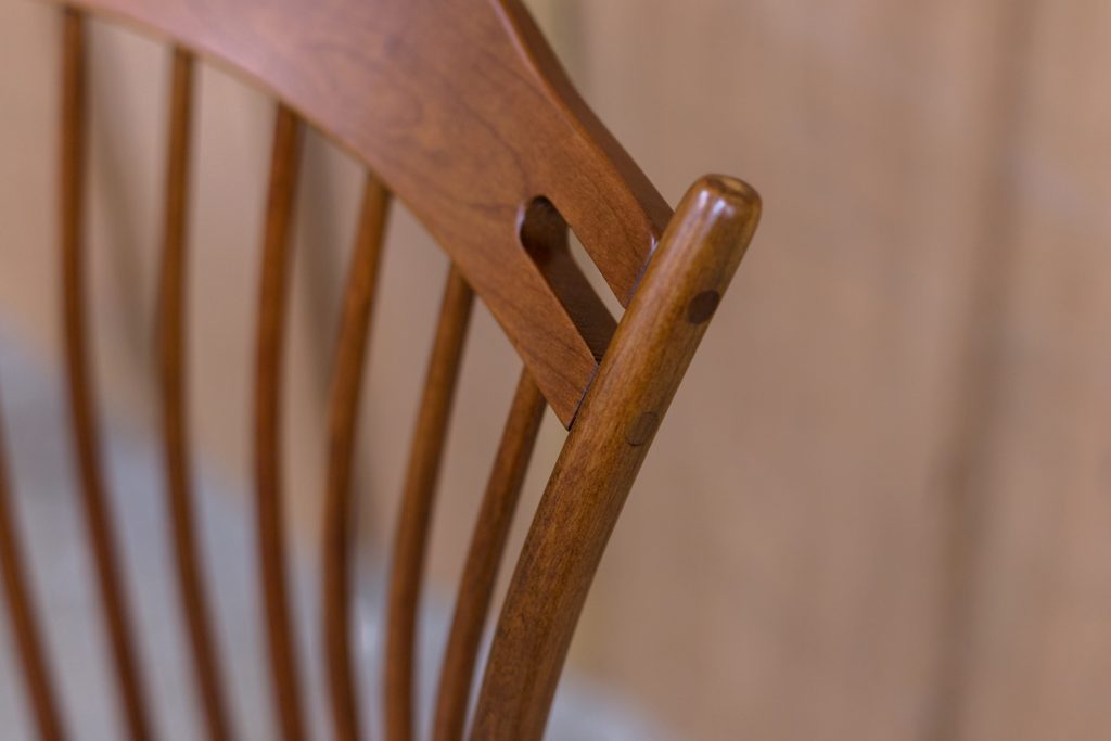 Thumb-Back Swivel Stool - 24" Seat Height - Shaker Shoppe