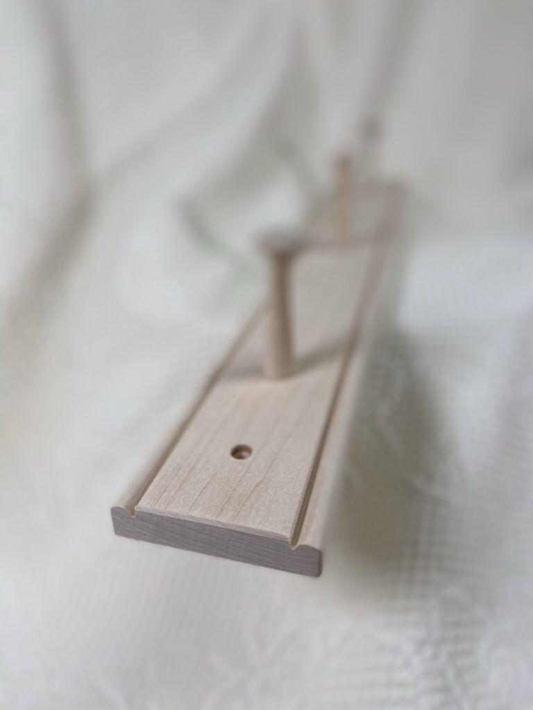 24 inch Shaker Peg Rail www.shakershoppe.com Solid Maple made in US